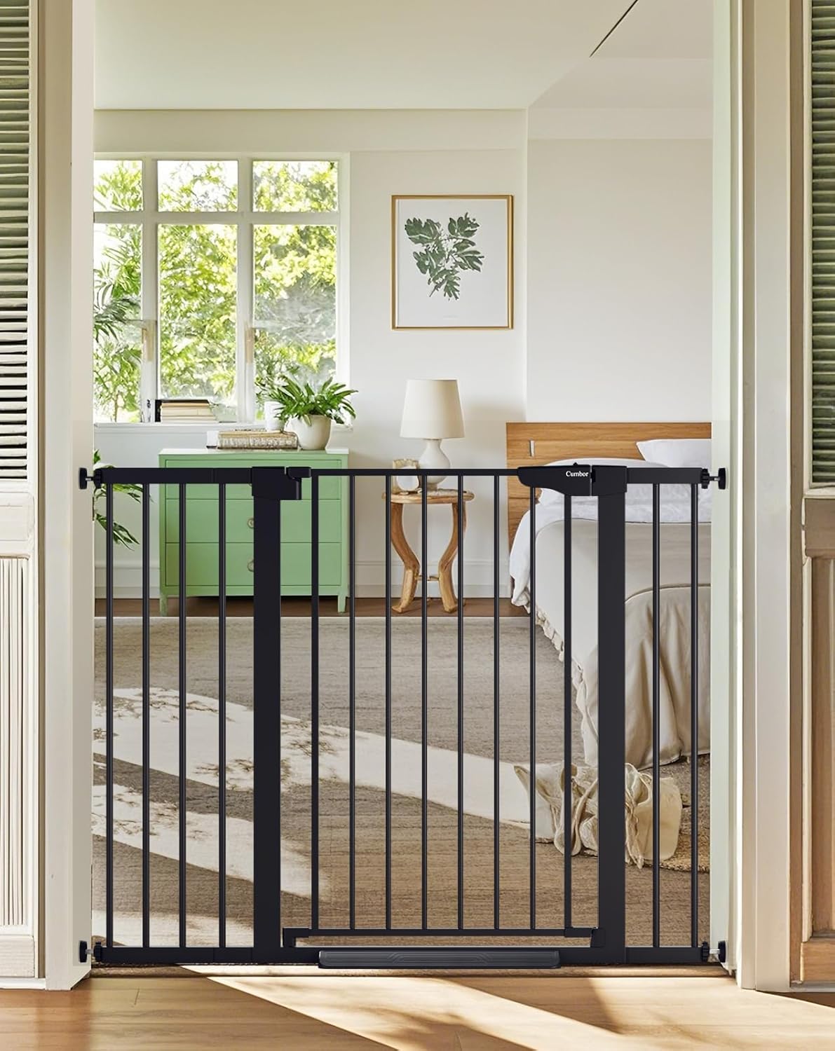 Cumbor | Safety Gate | 29.7-48"W x 36"H | Black | aborderproducts